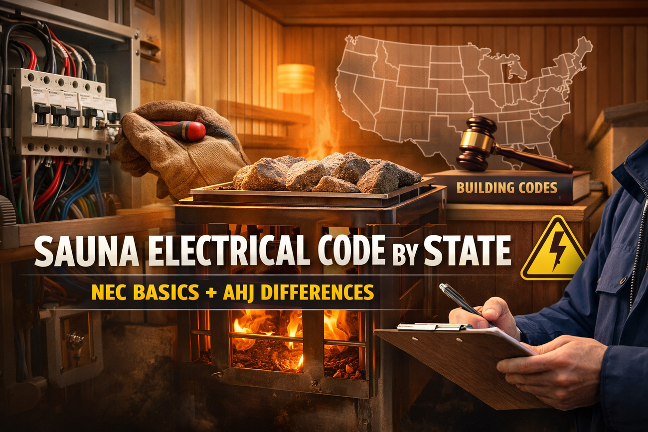 Sauna Electrical Code by State: NEC Basics, Local AHJ Rules, and What