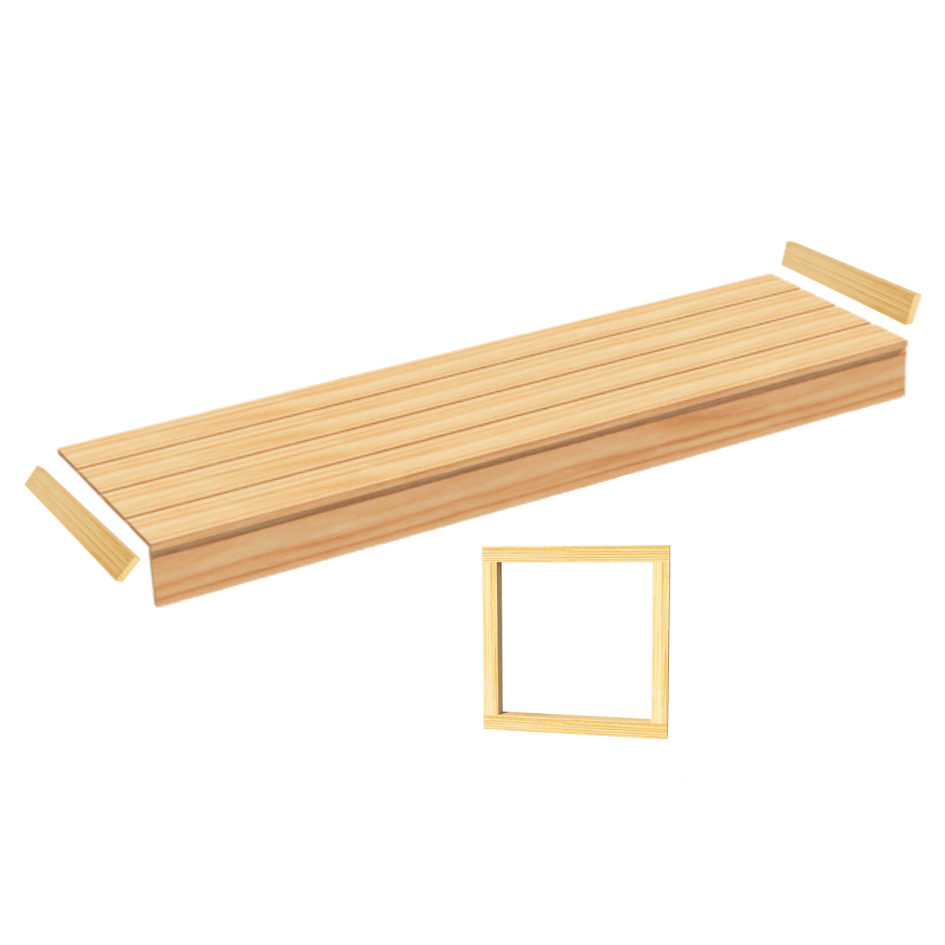 Cedar Sauna Bench Kit | 46" One-Level for Two People