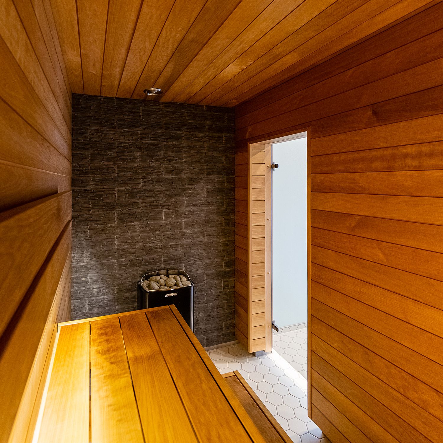 Thermory Thermo-Aspen 1×4 Nickel Gap Sauna Wall Cladding