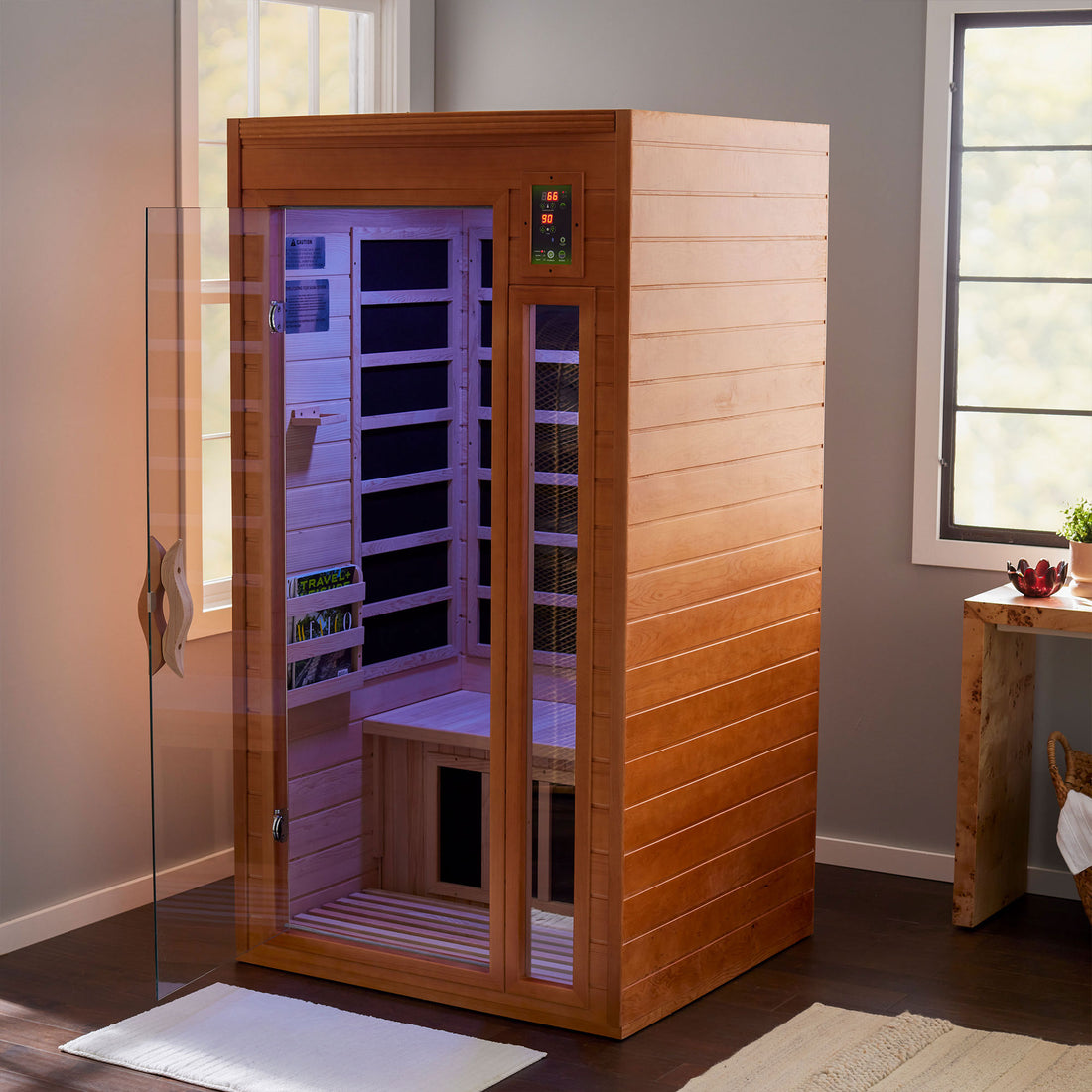 Dynamic Barcelona 1-2 Person Infrared Sauna | Red Light