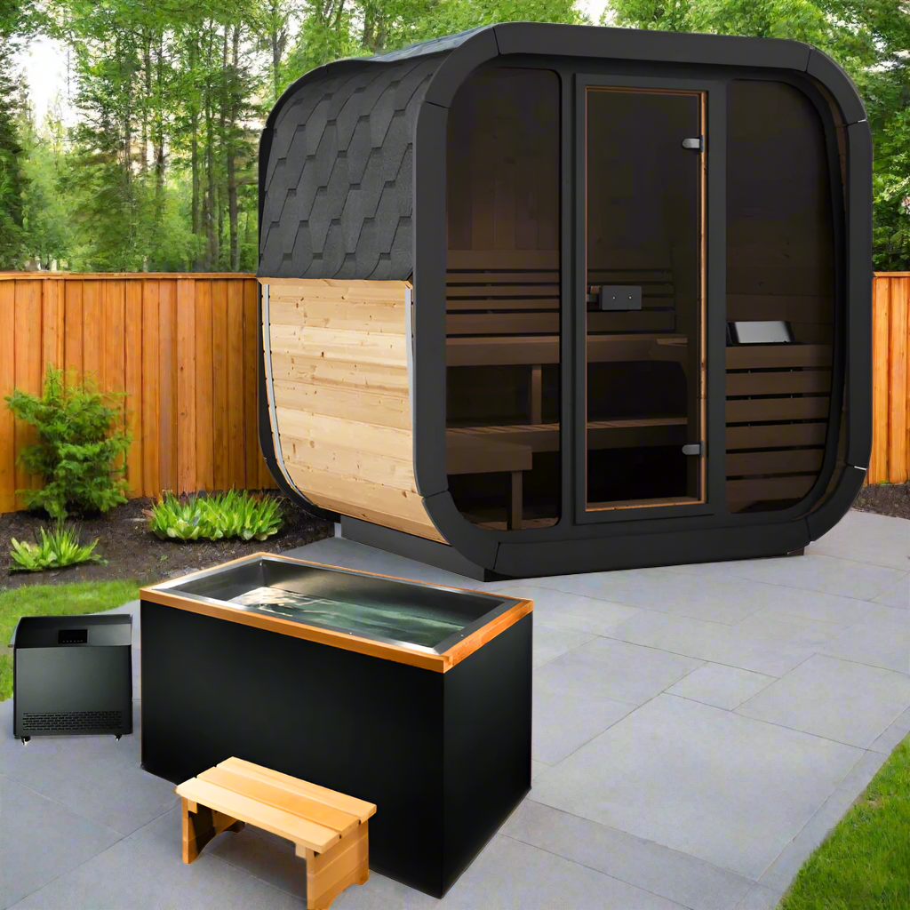 SaunaLife 4-Person 4.6' Long Cube Sauna | Model CL5G
