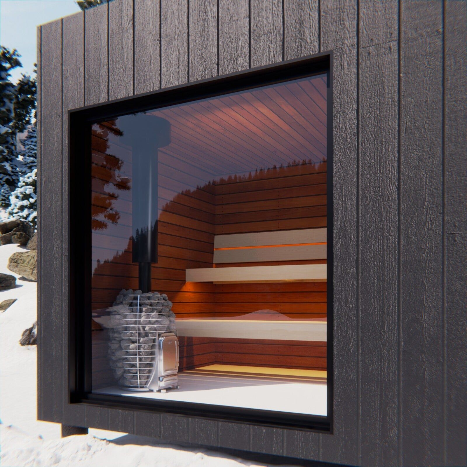 Custom Tempered Glass for Sauna Walls & Windows | Any Size