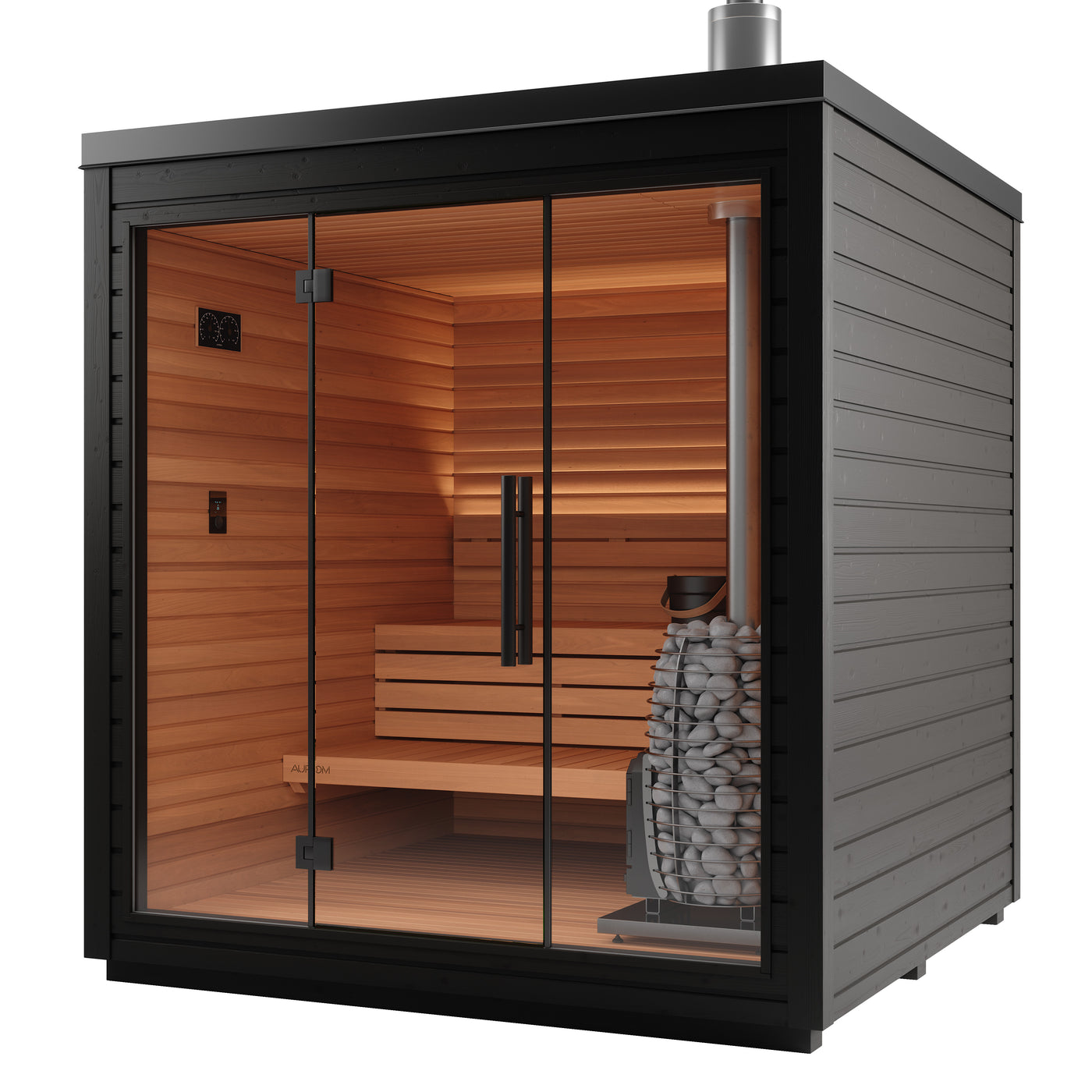 Auroom Mira 4-5 Person Outdoor Traditional Sauna | Spacious Backyard Sauna