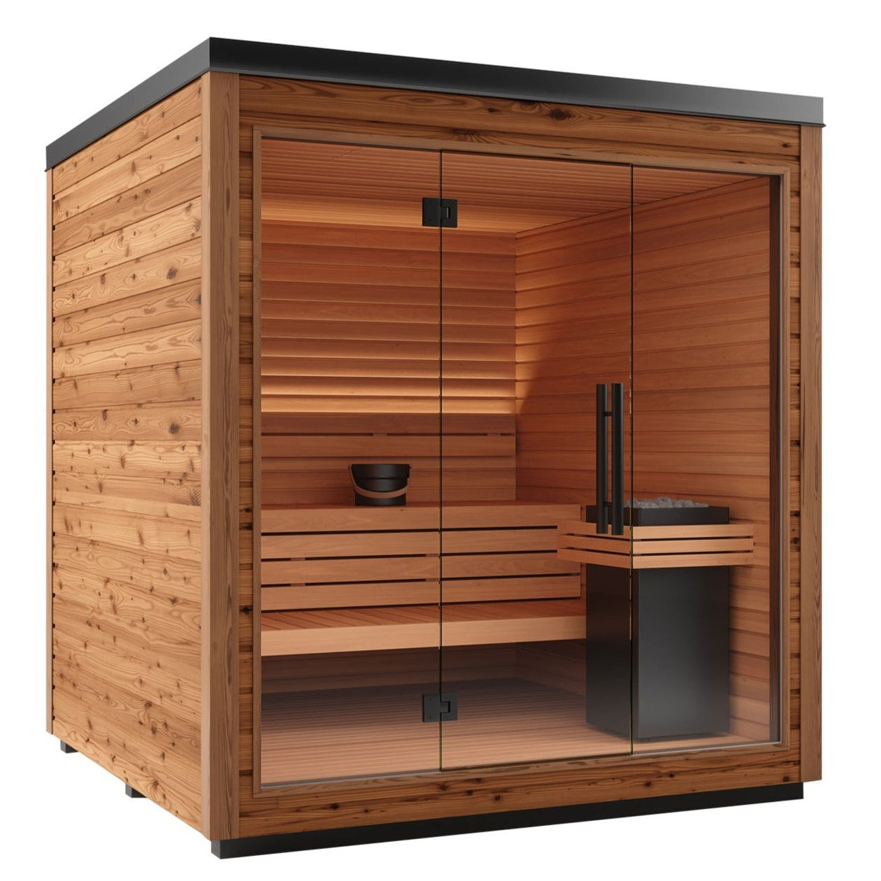 Auroom Mira 4-5 Person Outdoor Traditional Sauna | Spacious Backyard Sauna